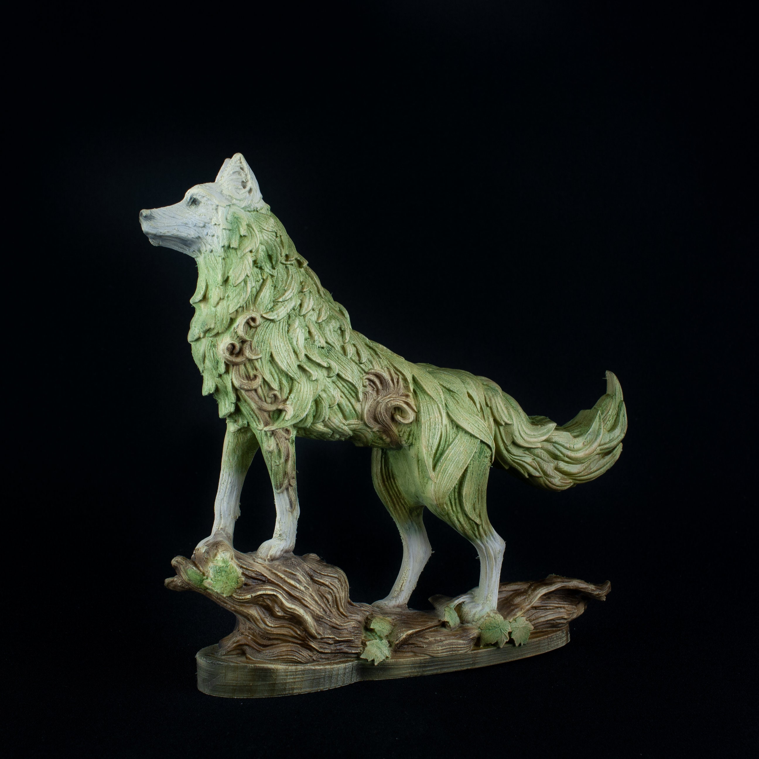 Wolf Statue Wolf Figurine Wolf Sculpture - Etsy