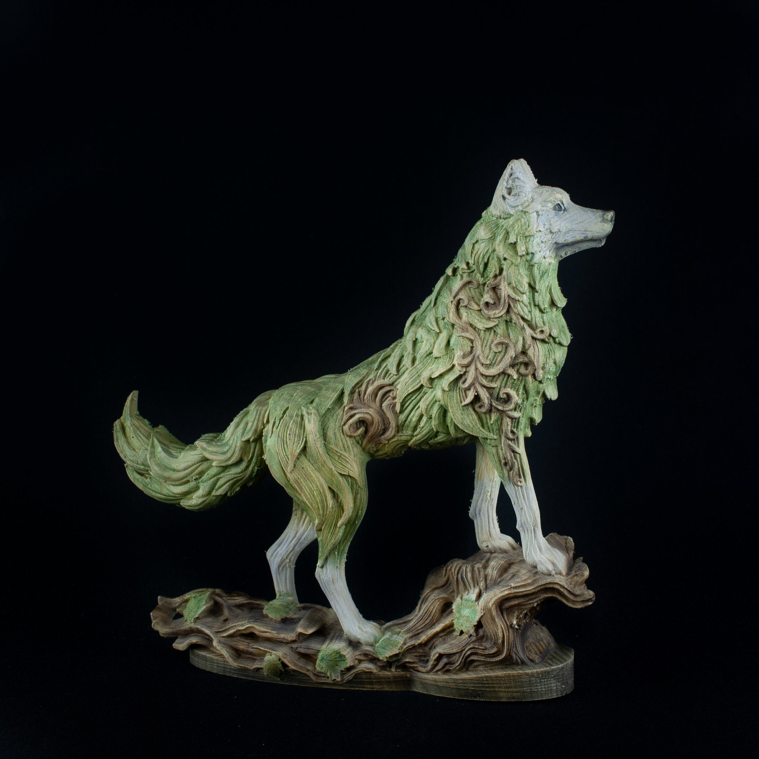 Wolf Statue Wolf Figurine Wolf Sculpture - Etsy