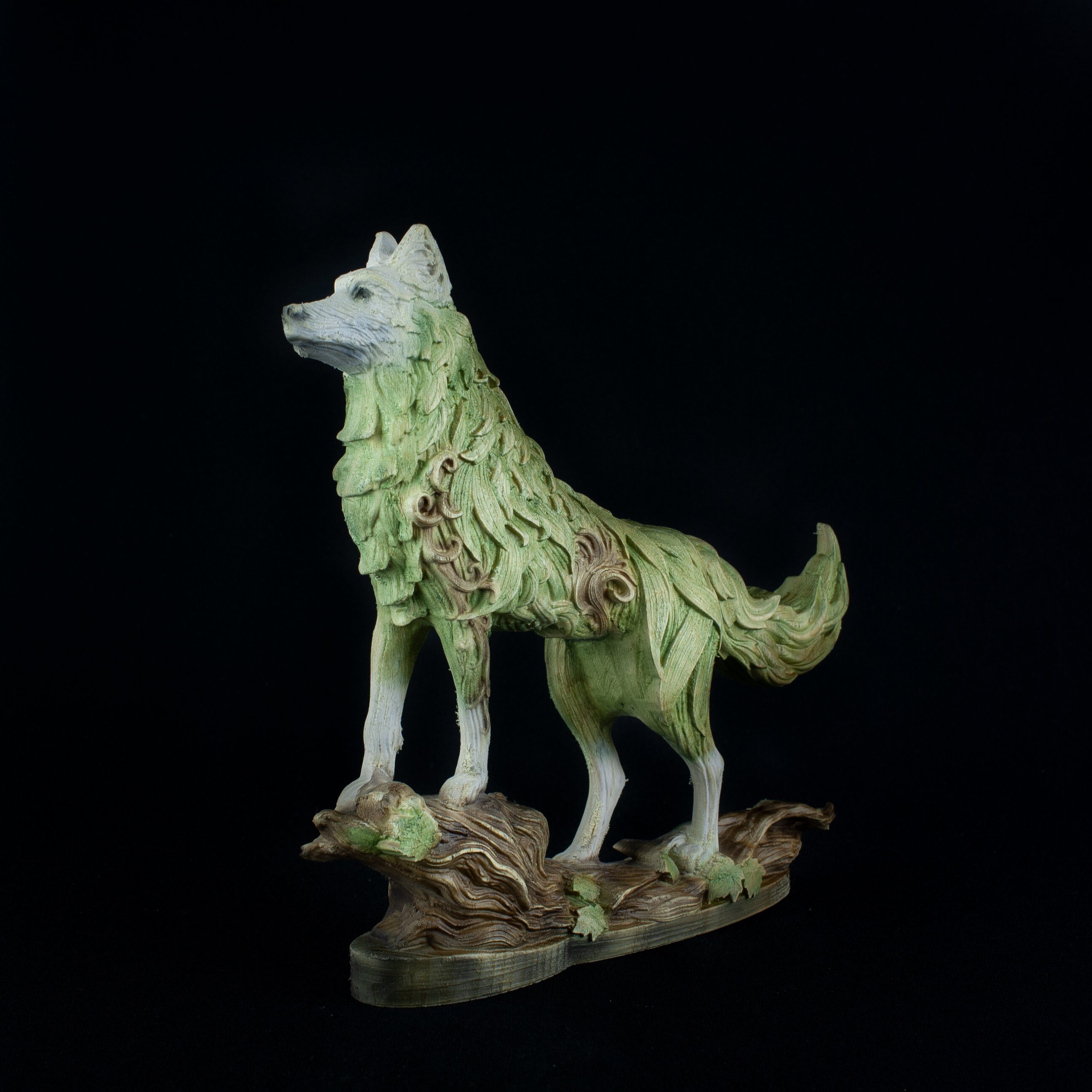 Wolf Statue Wolf Figurine Wolf Sculpture - Etsy