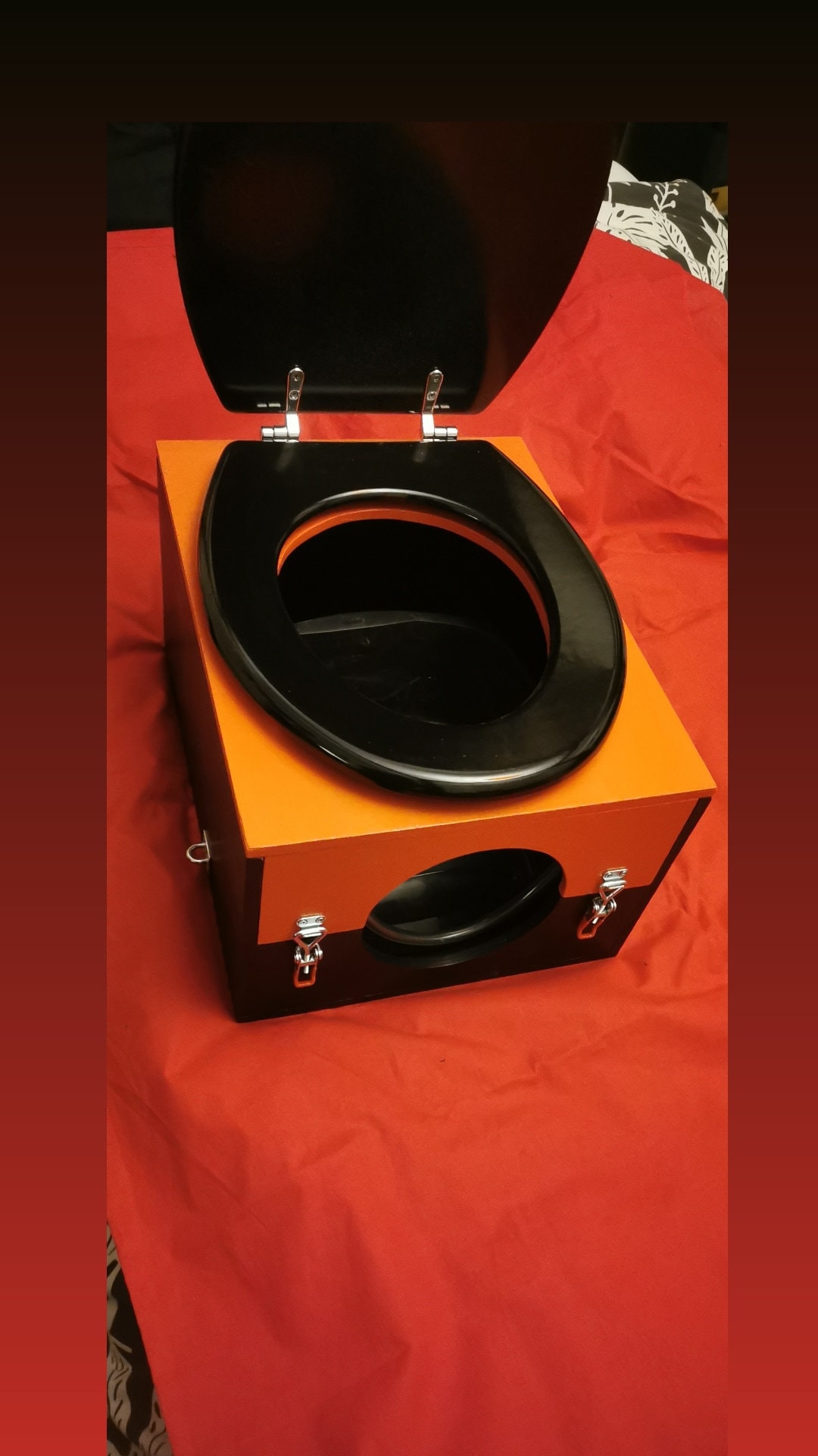 BDSM Smother Box Stool Black With Toilet Seat - Etsy UK