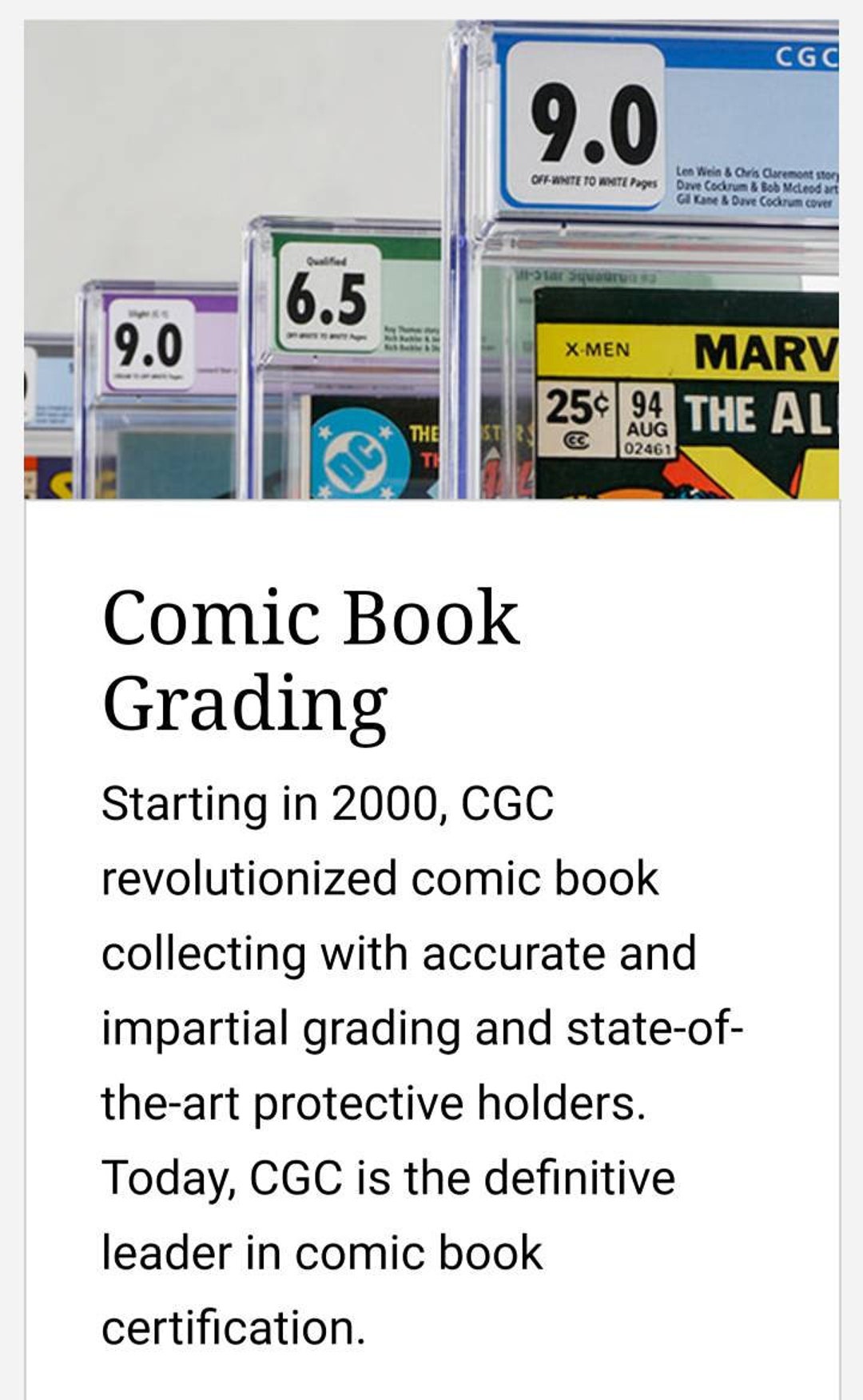 CGC Grading and Encapsulation - Etsy
