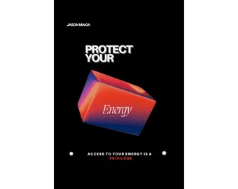 Protect Your Energy Wall Poster, Motivational Art, Protect Your Energy ...