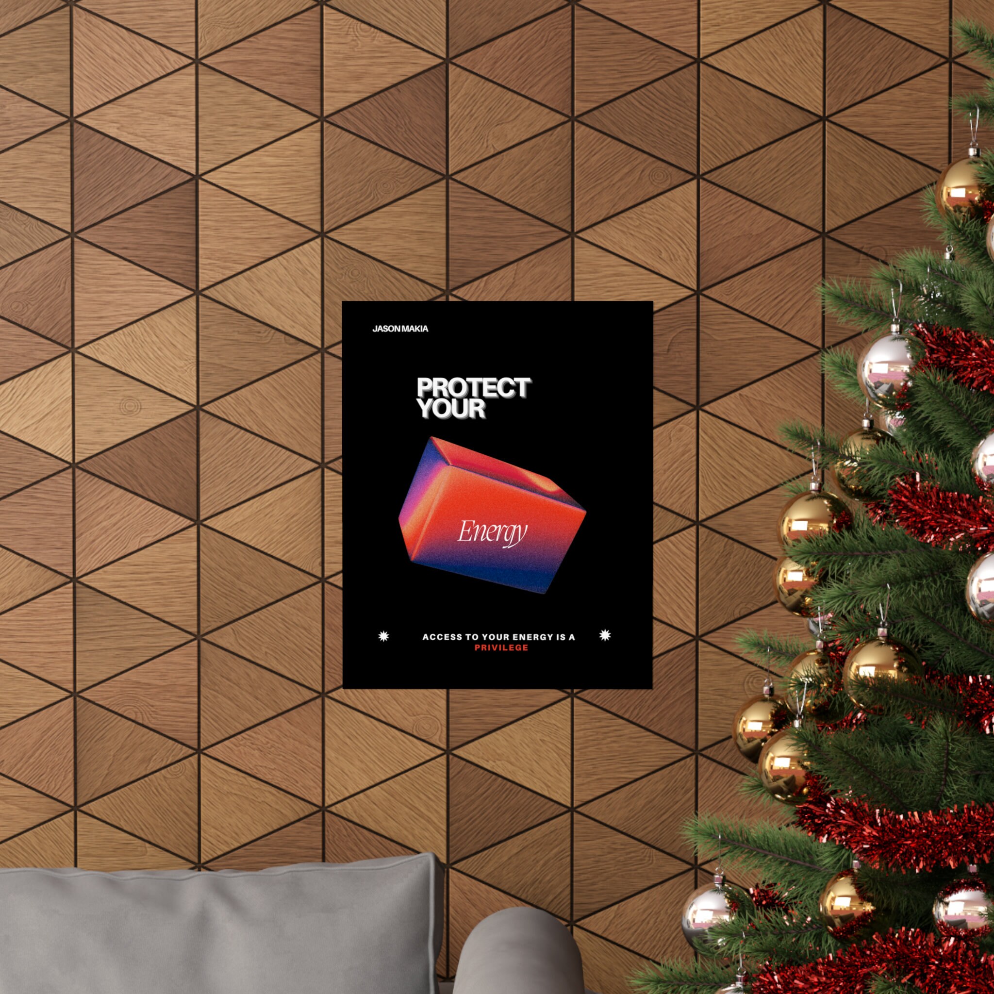 Sleek Protect Your Energy Wall Poster, Motivational Art, Protect Your ...