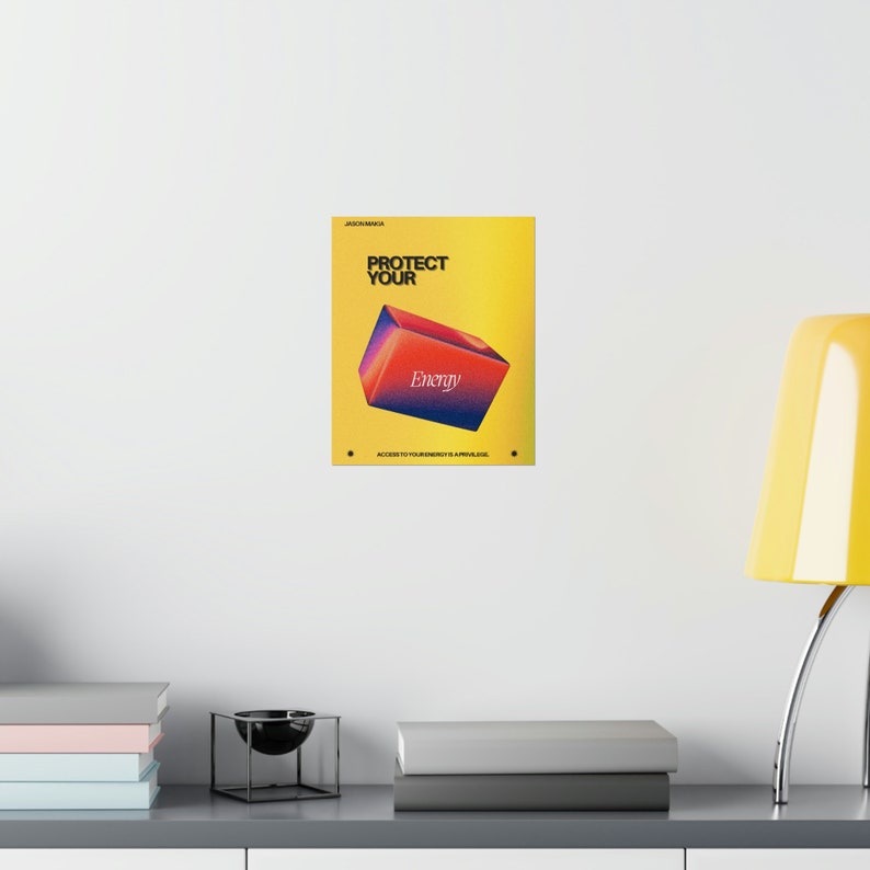 Protect Your Energy Wall Poster Motivational Art Protect - Etsy