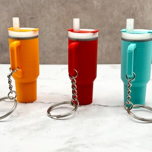 2 Pack - Stanley Inspired Mini Tumbler Keychain - Multiple Color ...