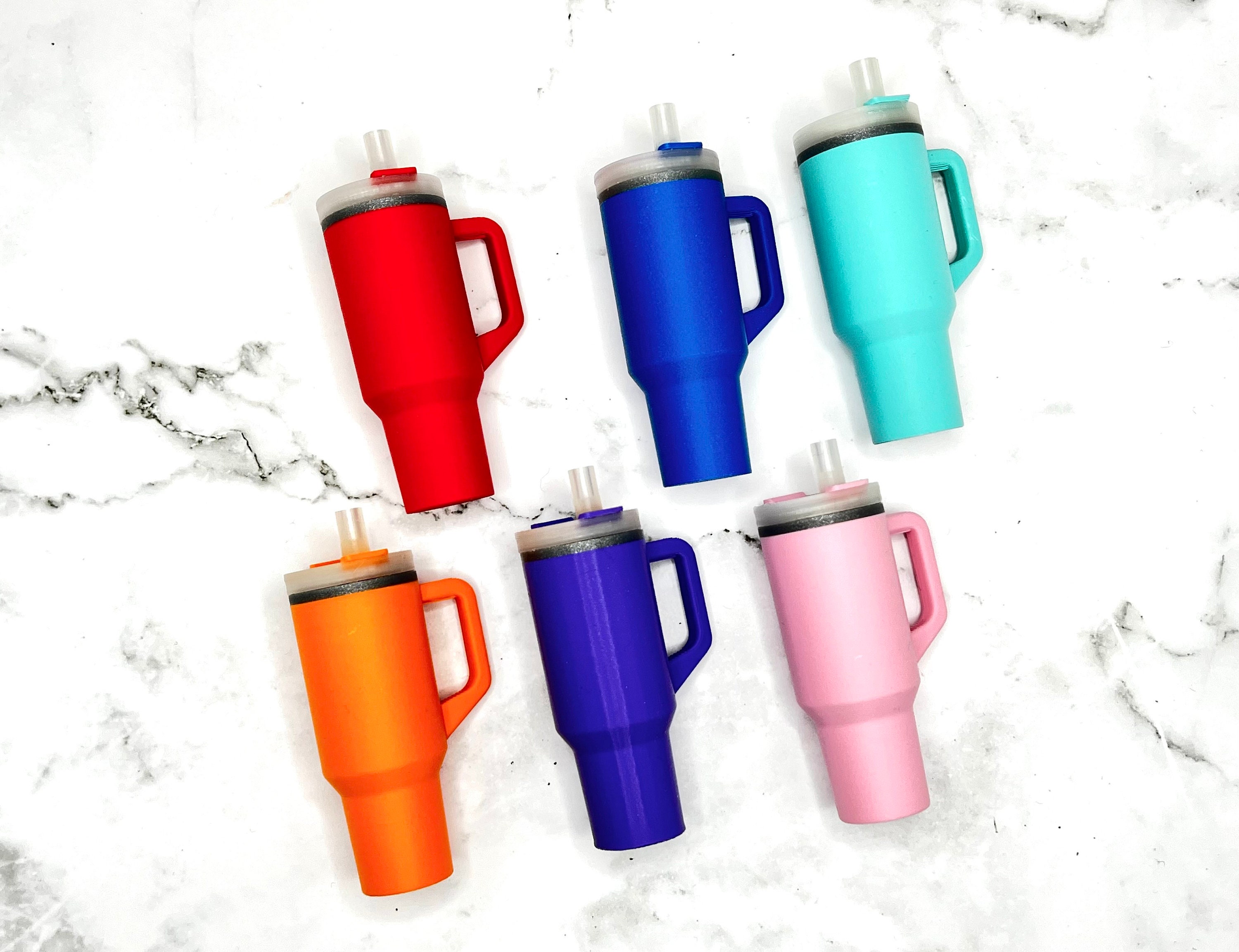 2 Pack - Stanley Inspired Mini Tumbler Keychain - Multiple Color ...