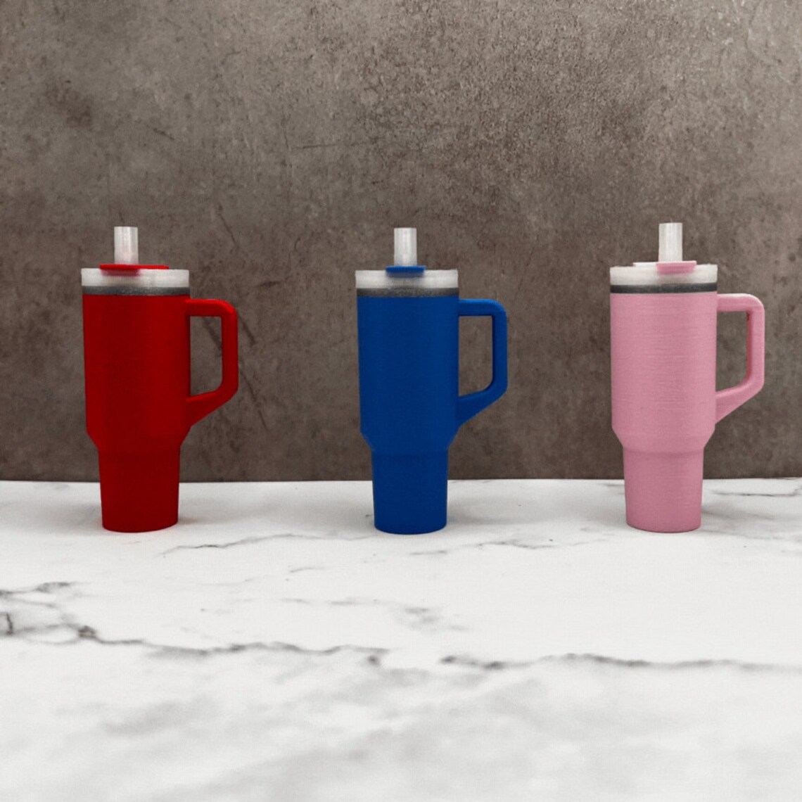 2 Pack Stanley Inspired Mini Tumbler Keychain Multiple Color Options - Etsy