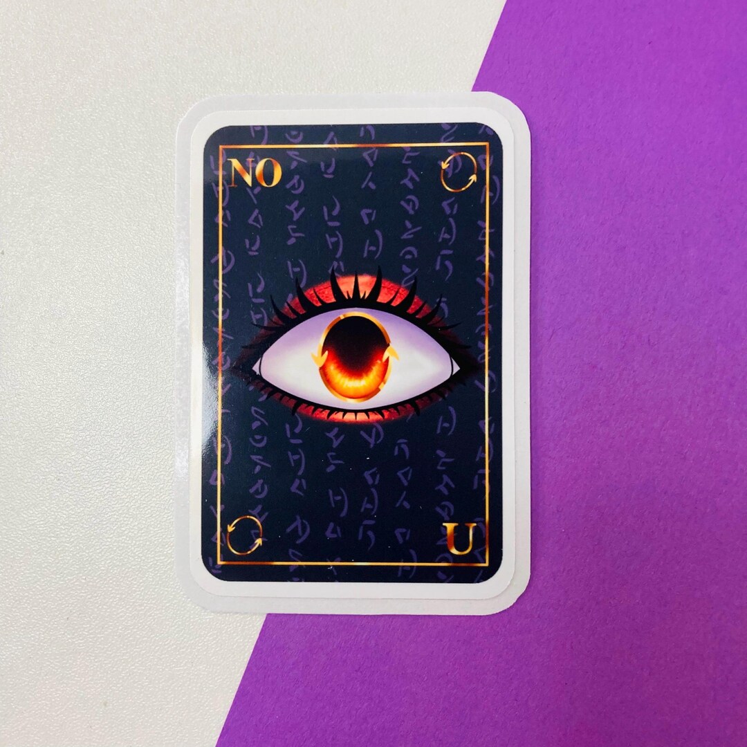 No U Card Sticker Flake - Etsy