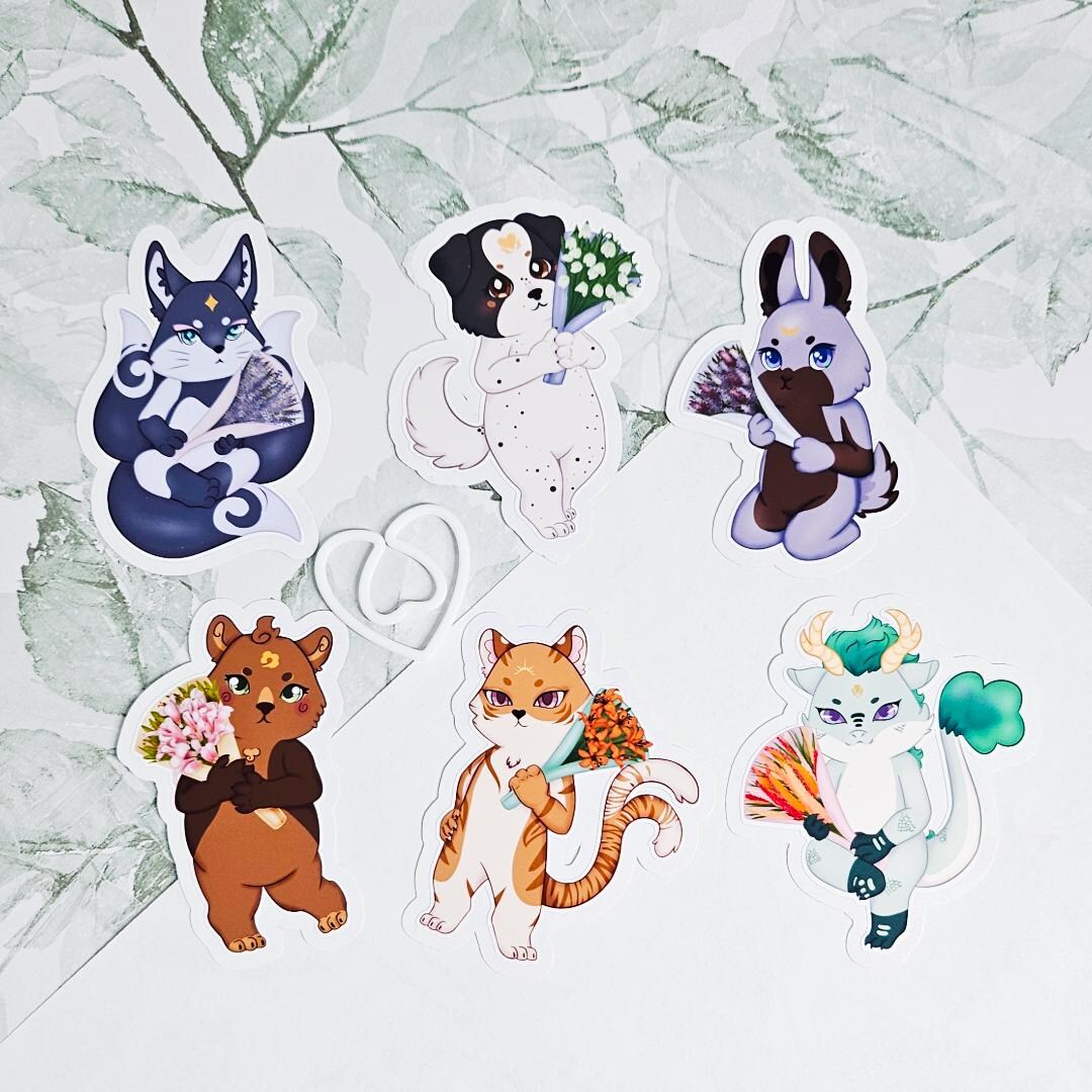 Droplet Bouquets Sticker Flakes - Etsy