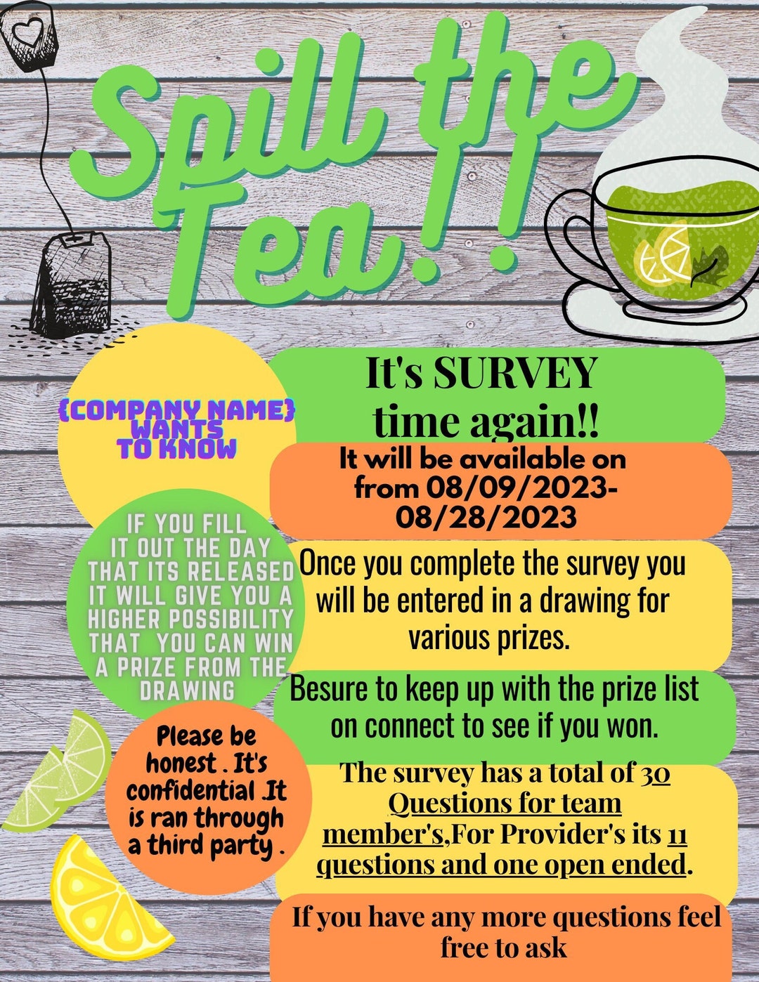 A Survey Flyer Template Thats Canva Accessible. - Etsy