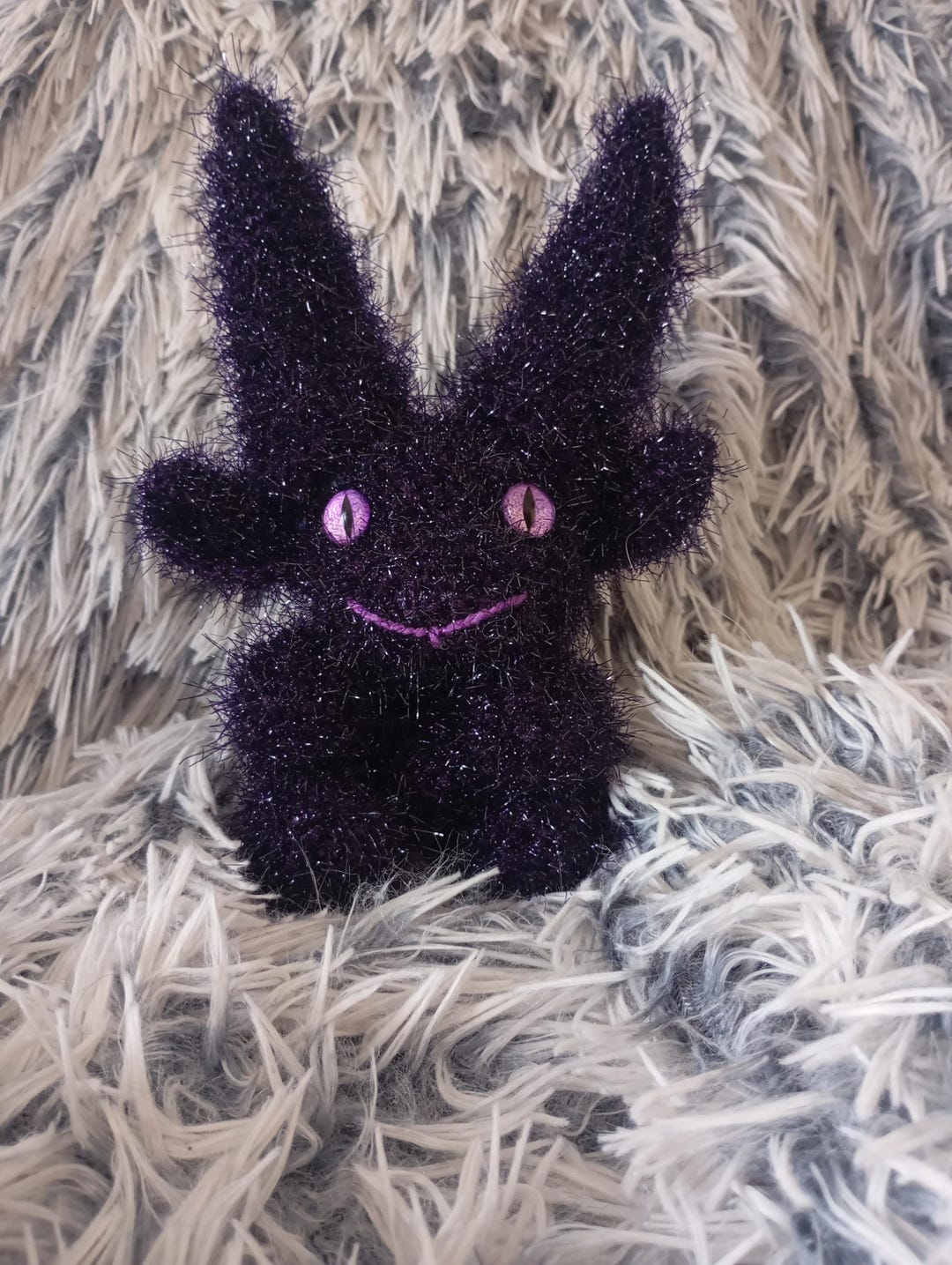 Midnight Satanic Crystal Baphomet Occult Pentagram Handmade Crochet ...