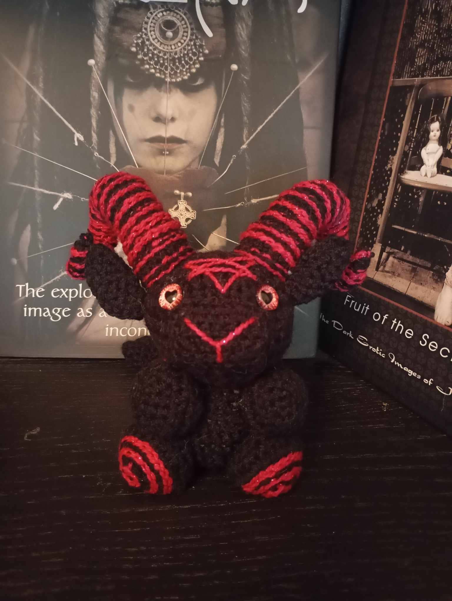 Satanic Baphomet,mini Baphomet ,crochet Baphomet,occult,knitted ...