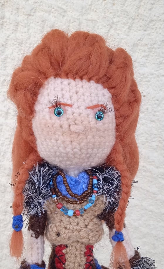 Aloy Horizon Zero Dawn Inspired Handmade Crochet Amigurumi Figure Doll ...