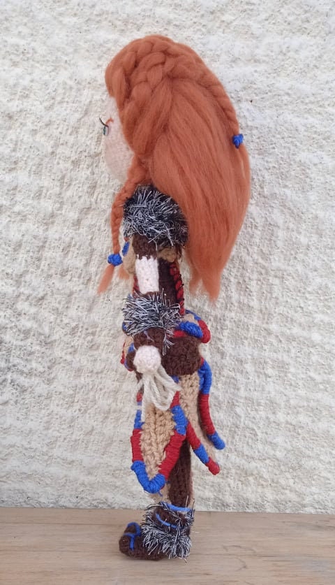 Aloy Horizon Zero Dawn Inspired Handmade Crochet Amigurumi Figure Doll ...