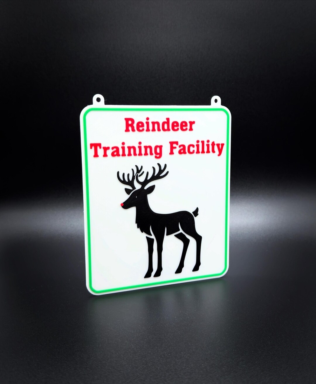 Reindeer Training Facility Christmas Holiday Plaque - Etsy