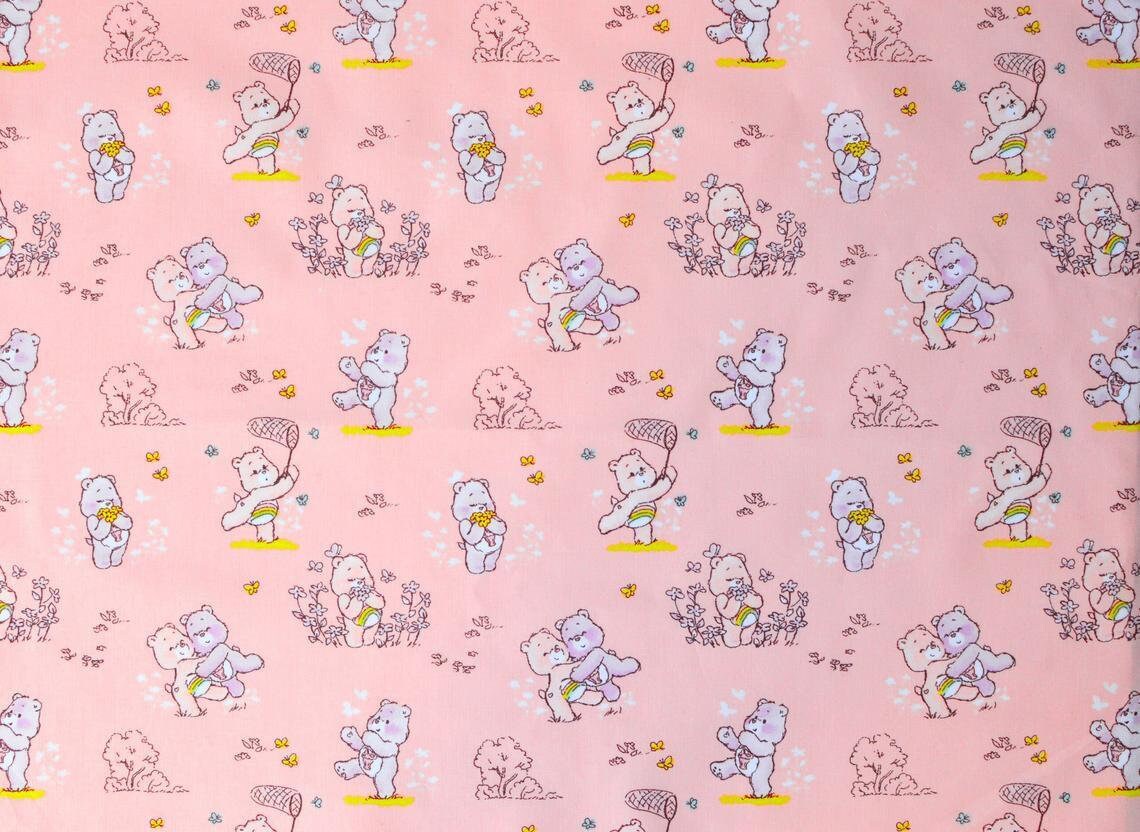 Care Bear Fabric Cheer & Share Bear 100% Cotton Printed Fabric - Etsy