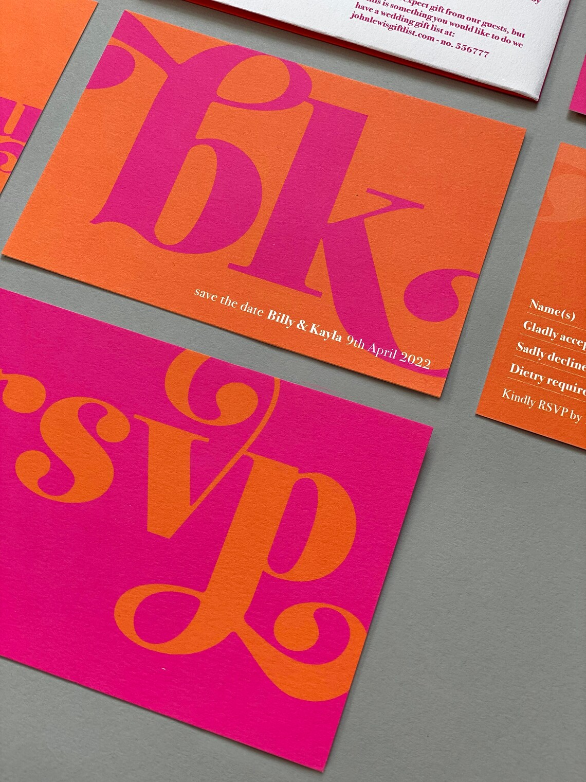 New York Wedding Stationery - SAMPLE PACK - Unique, Modern ...