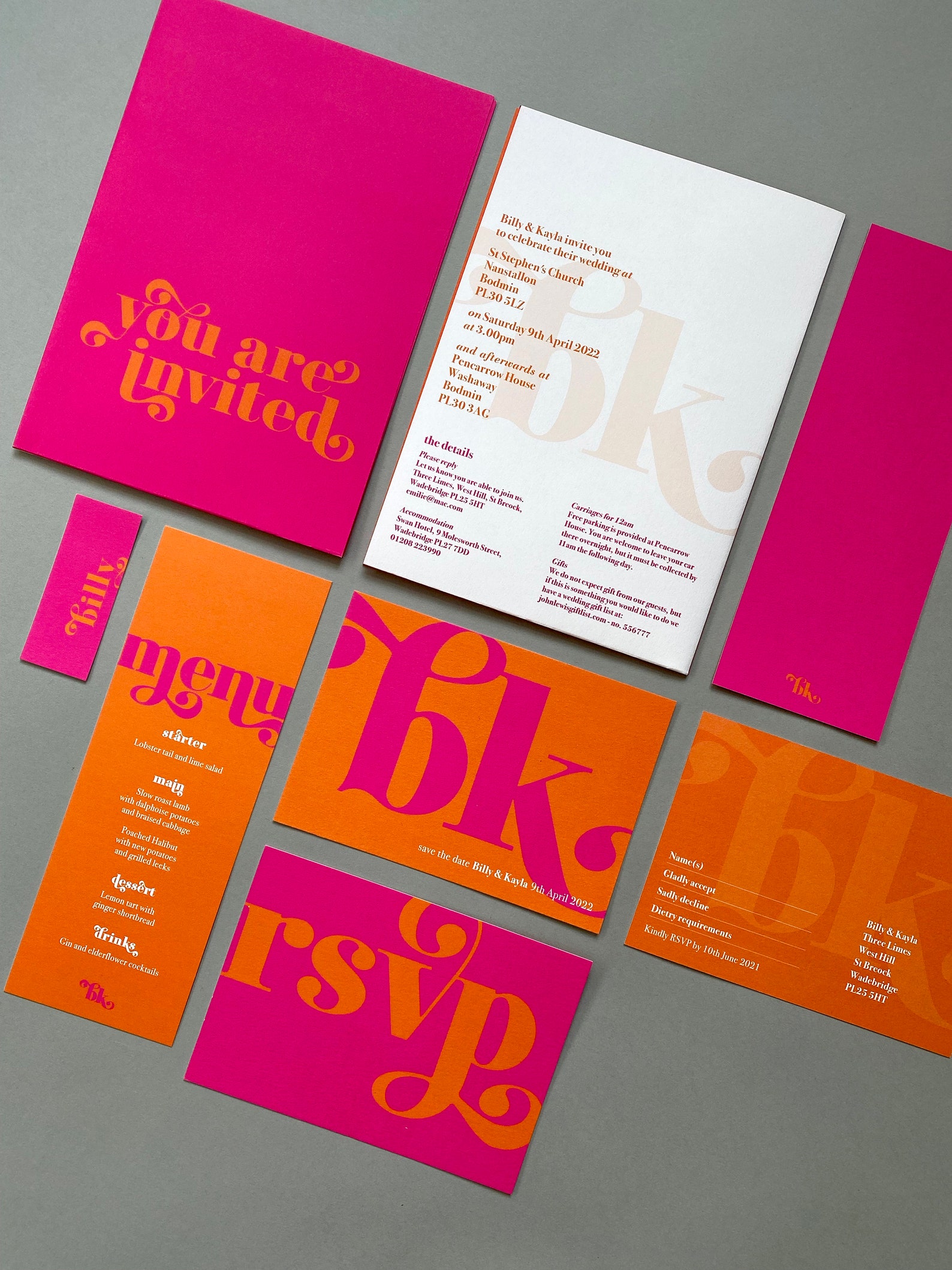 New York Wedding Stationery - SAMPLE PACK - Unique, Modern ...