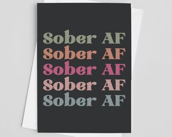 Sobriety Card Funny Sober Card Sobriety Gift for Men Women - Etsy
