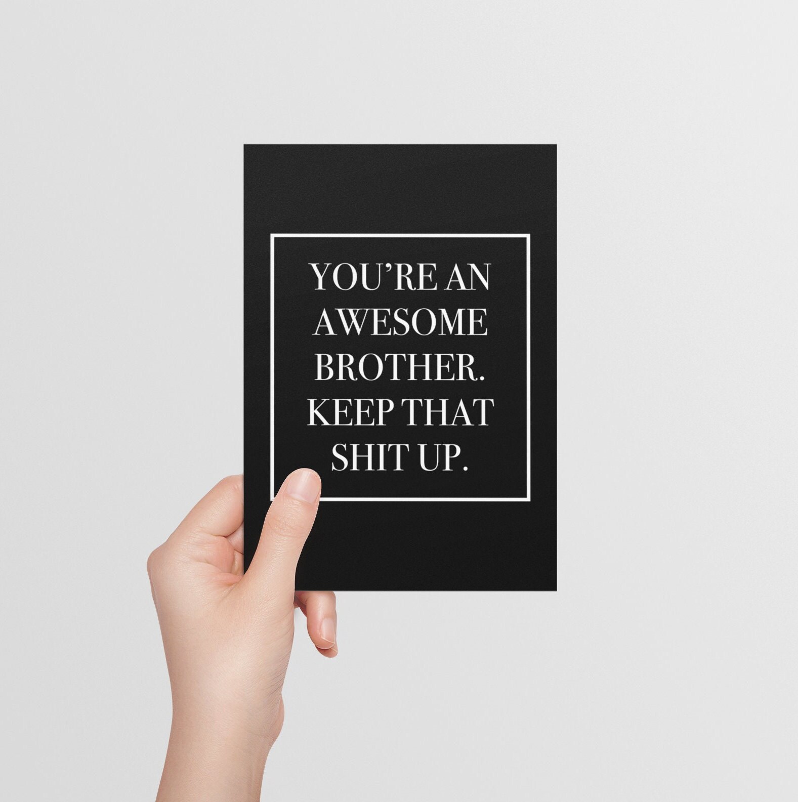 Brother Card Funny Card for Brother Birthday Card for - Etsy