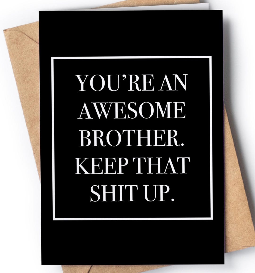 Brother Card, Funny Card for Brother, Birthday Card for Brother ...