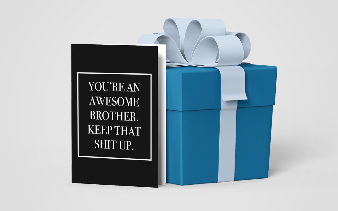 Brother Card Funny Card for Brother Birthday Card for - Etsy