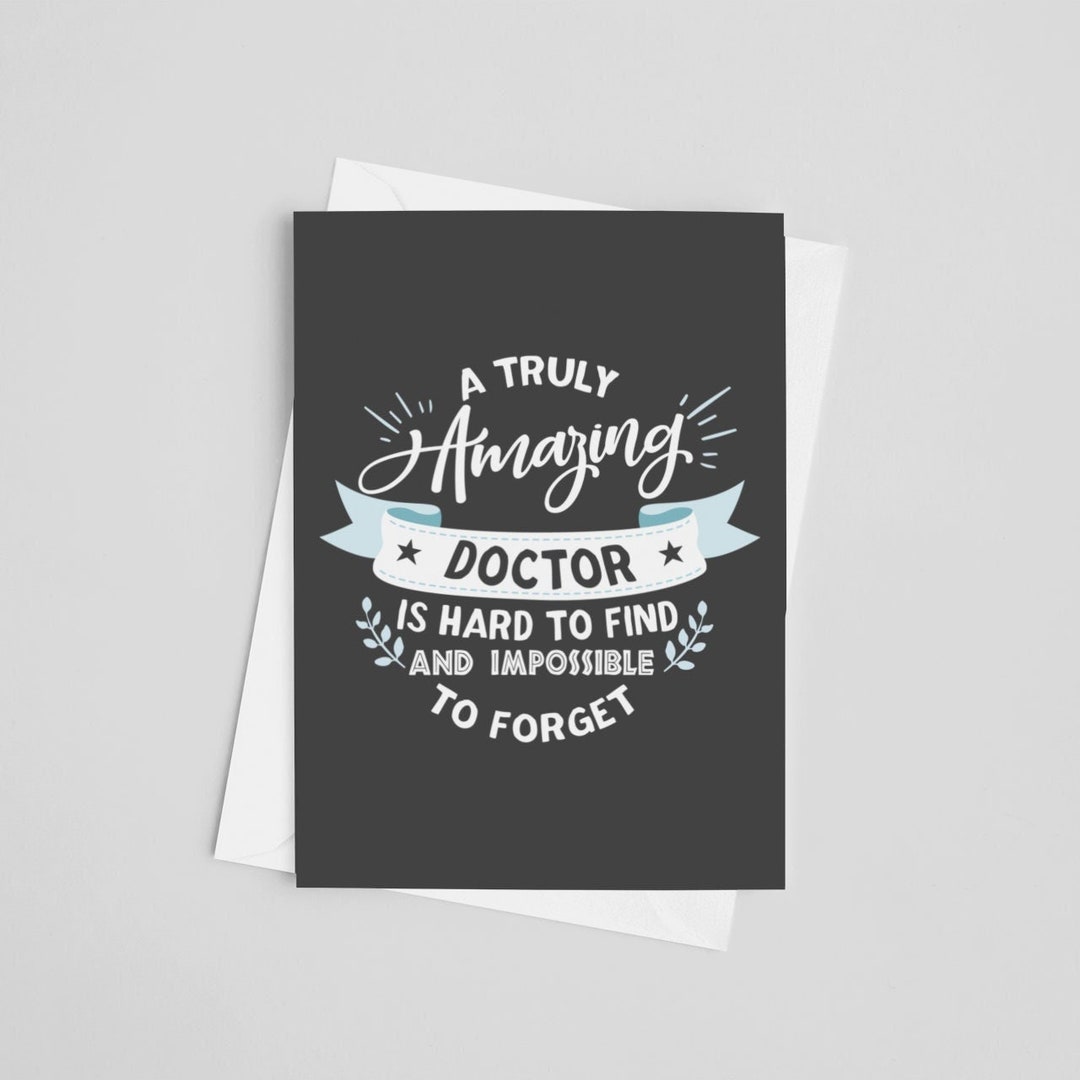 Card for Doctor, Doctor Thank You Card, Doctor Birthday Card, Cute ...
