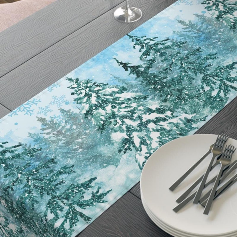 Winter Table Runner - Etsy