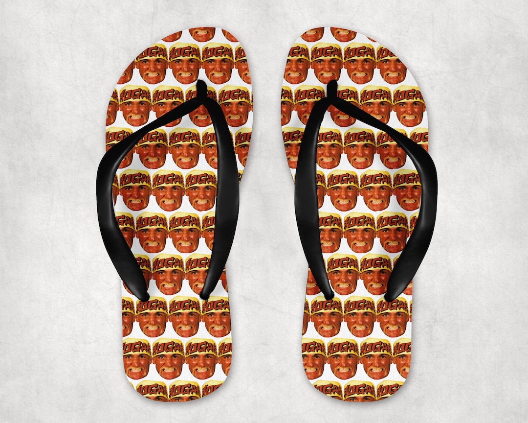 Hulk Hogan Flip Flops Wrestling Wrestlemania MMA Celebrity Sandals ...