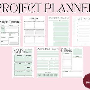 Project Planner, Weekly Planner Notebook, Office Organizer, Task ...