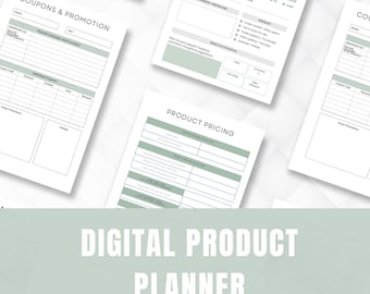 Printable Product Planner Pages | Digital Business Planner | Product ...