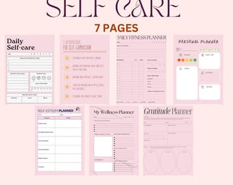 Self Care Planner, Self Care Checklist, Mental Health Tracker, Daily ...