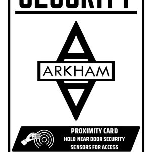 Arkham Asylum Security Badge - Etsy