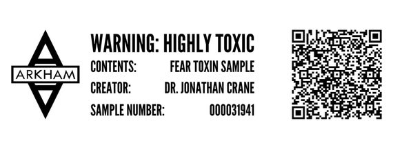 Scarecrow Fear Gas Label | Etsy