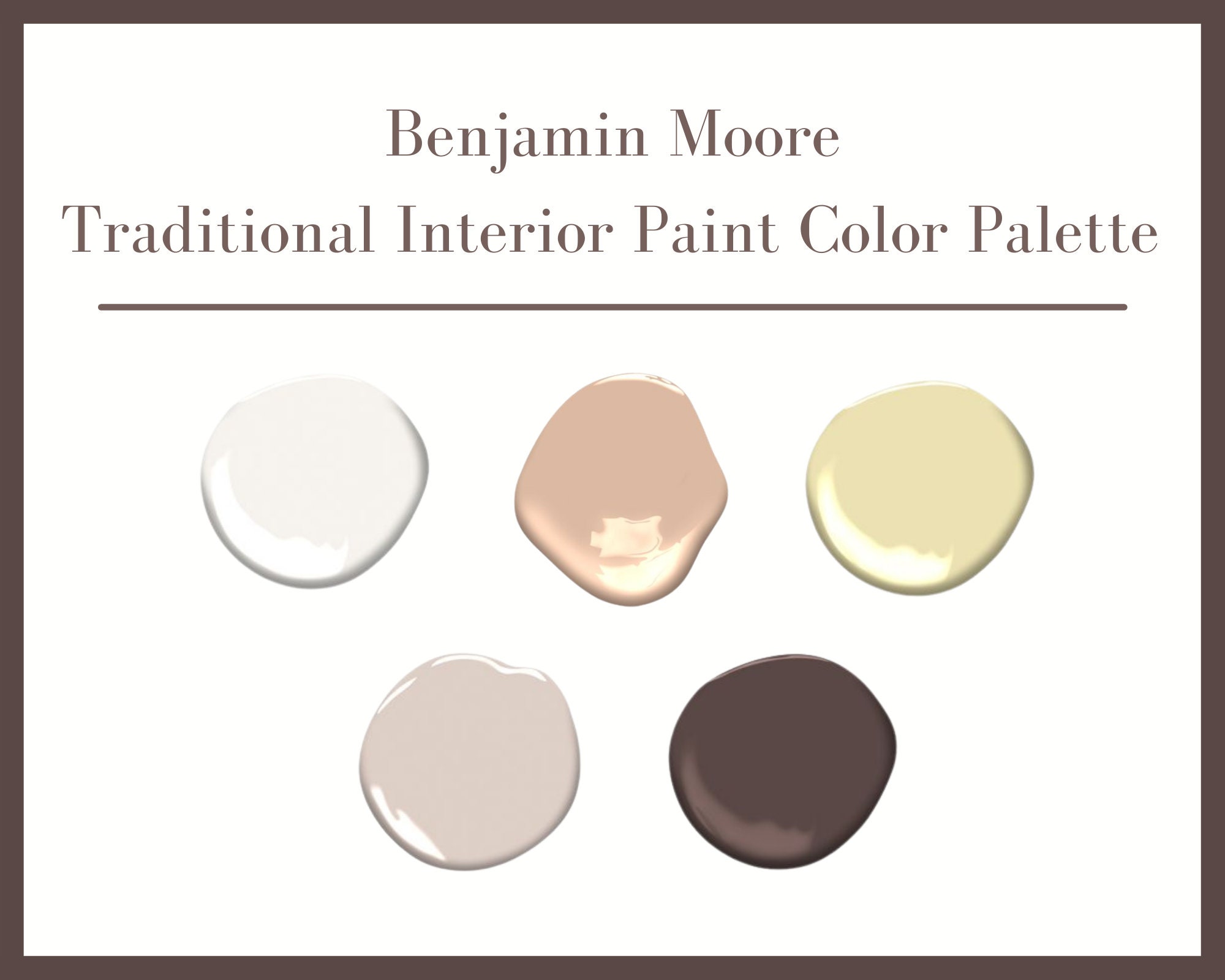 Home Paint Color Palette, Interior Paint Palette, Traditional Home ...