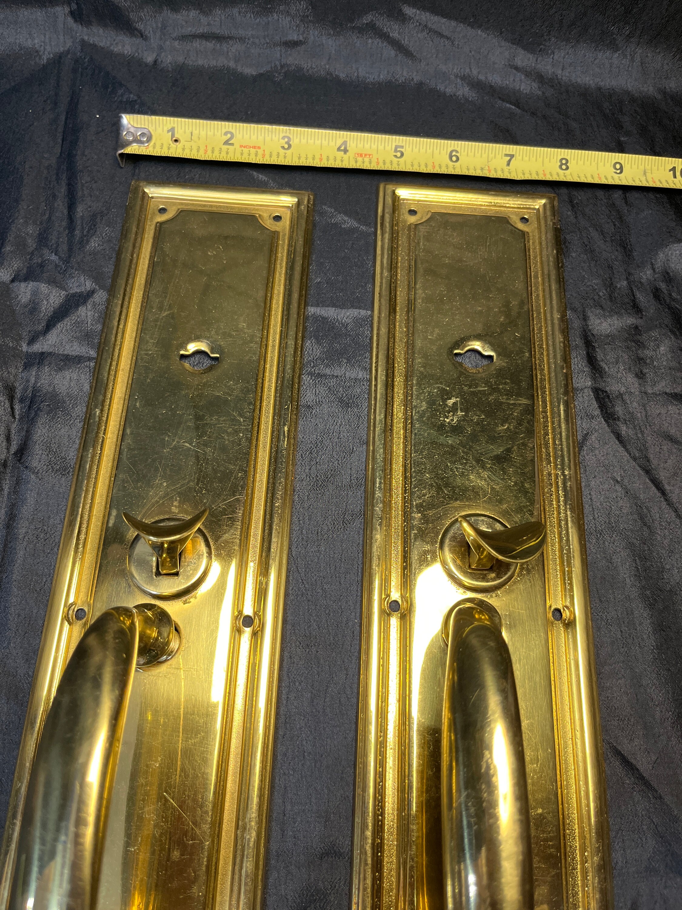 Vintage Brass Dummy Door Handles. - Etsy