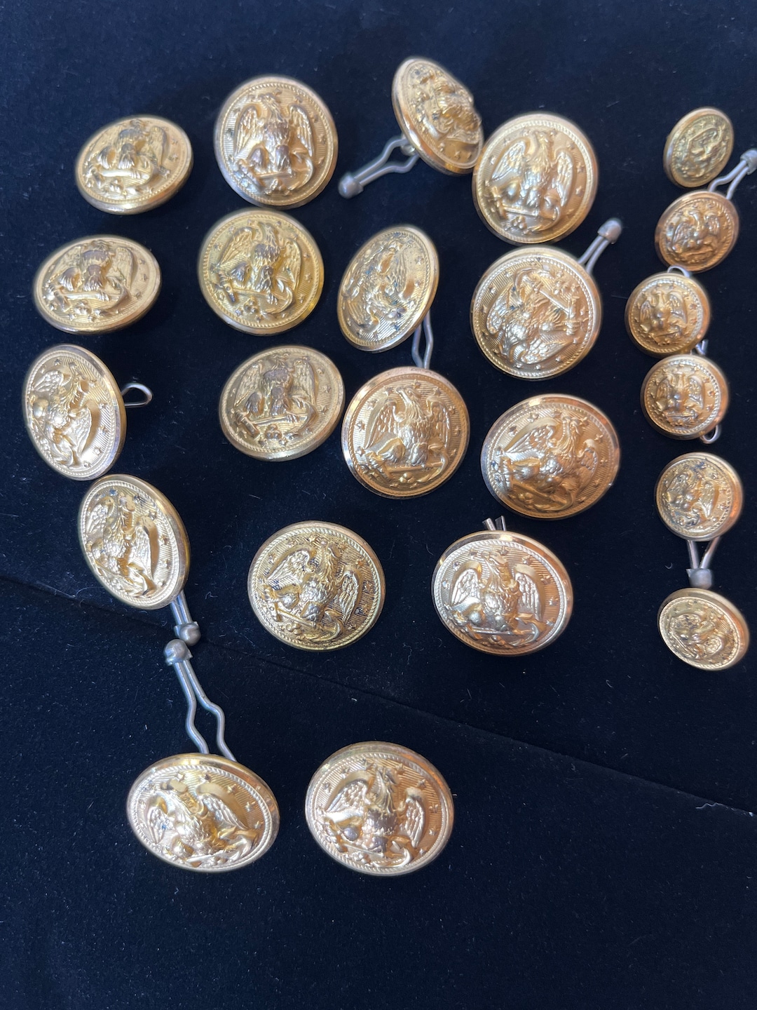 US Navy Officers Gold Buttons. - Etsy