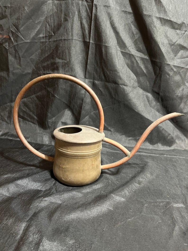 Vintage Brass With Copper Handle and Spout Watering Can - Etsy