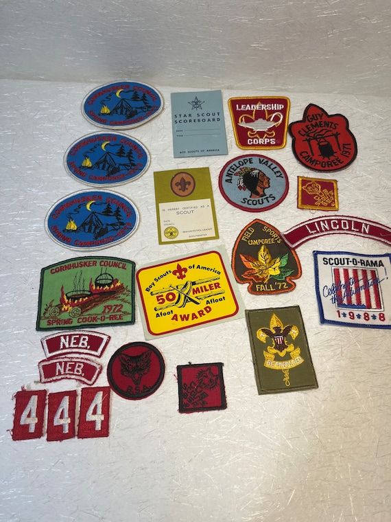 vintage boy scout patches - Gem