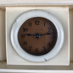 The Lux MFG Co. Celluloid Mantle Clock - Etsy