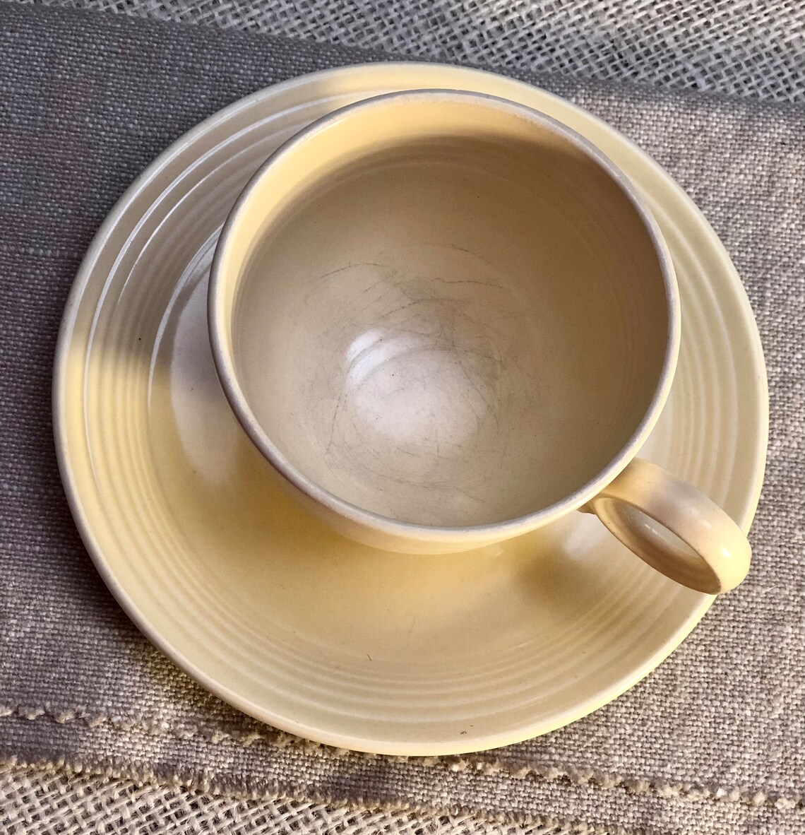 Fiesta Ware Cup and Saucer - Etsy