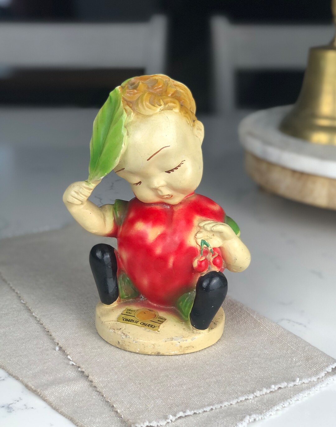 Charlie Cherry Carlton Ware Fruit Kids C.1942 by Peedee Chalkware - Etsy
