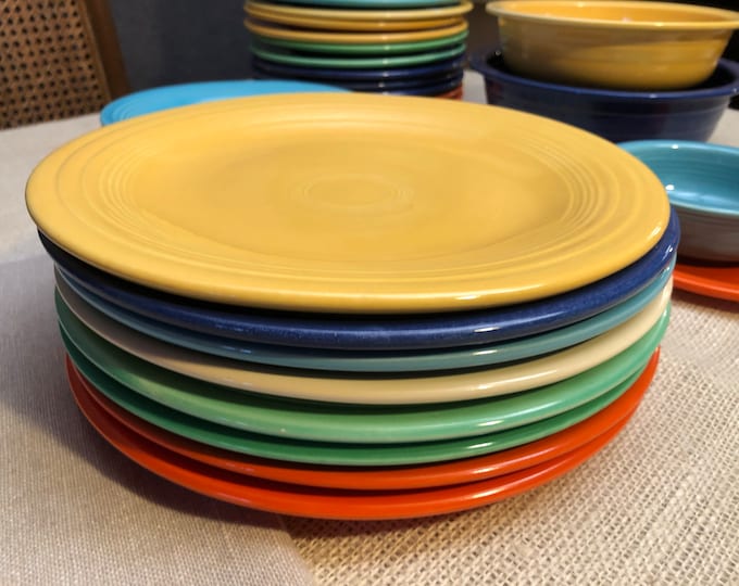 Fiesta Ware 10.3/8” Dinner Plates - Etsy