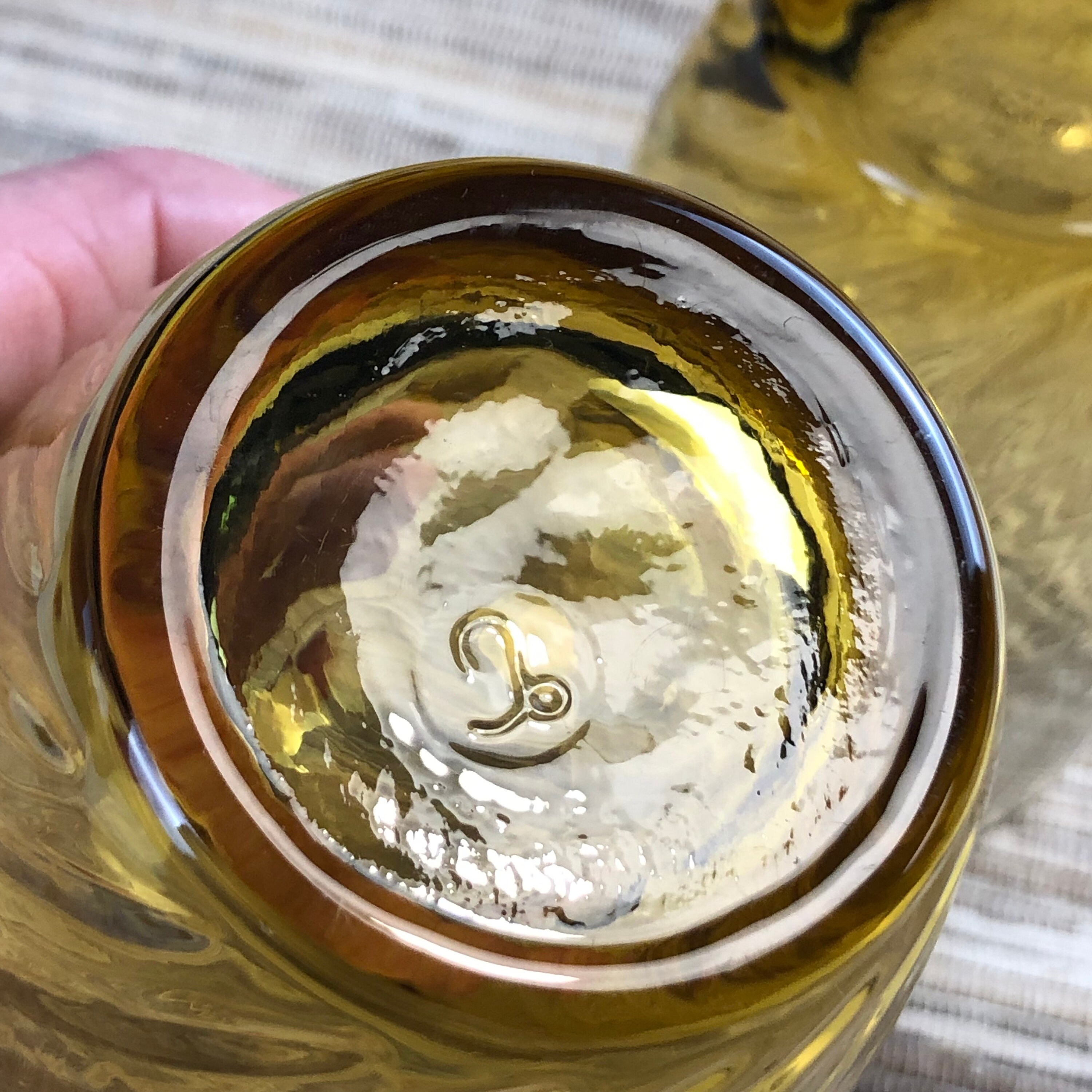 Libby Amber Swirled Tumblers Set of 4 - Etsy