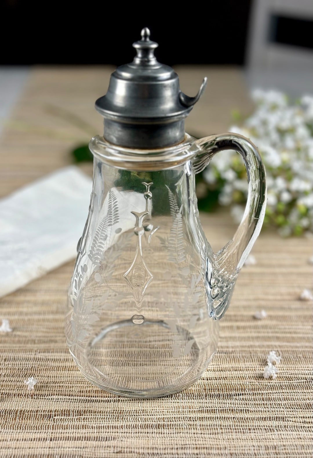 Antique Lang and Lauster Syrup Cruet - Etsy