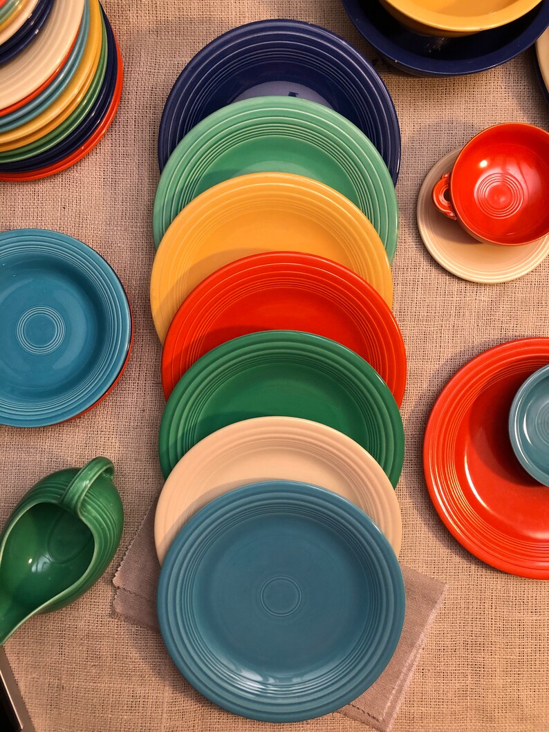 Fiesta Ware 10.3/8 Dinner Plates - Etsy
