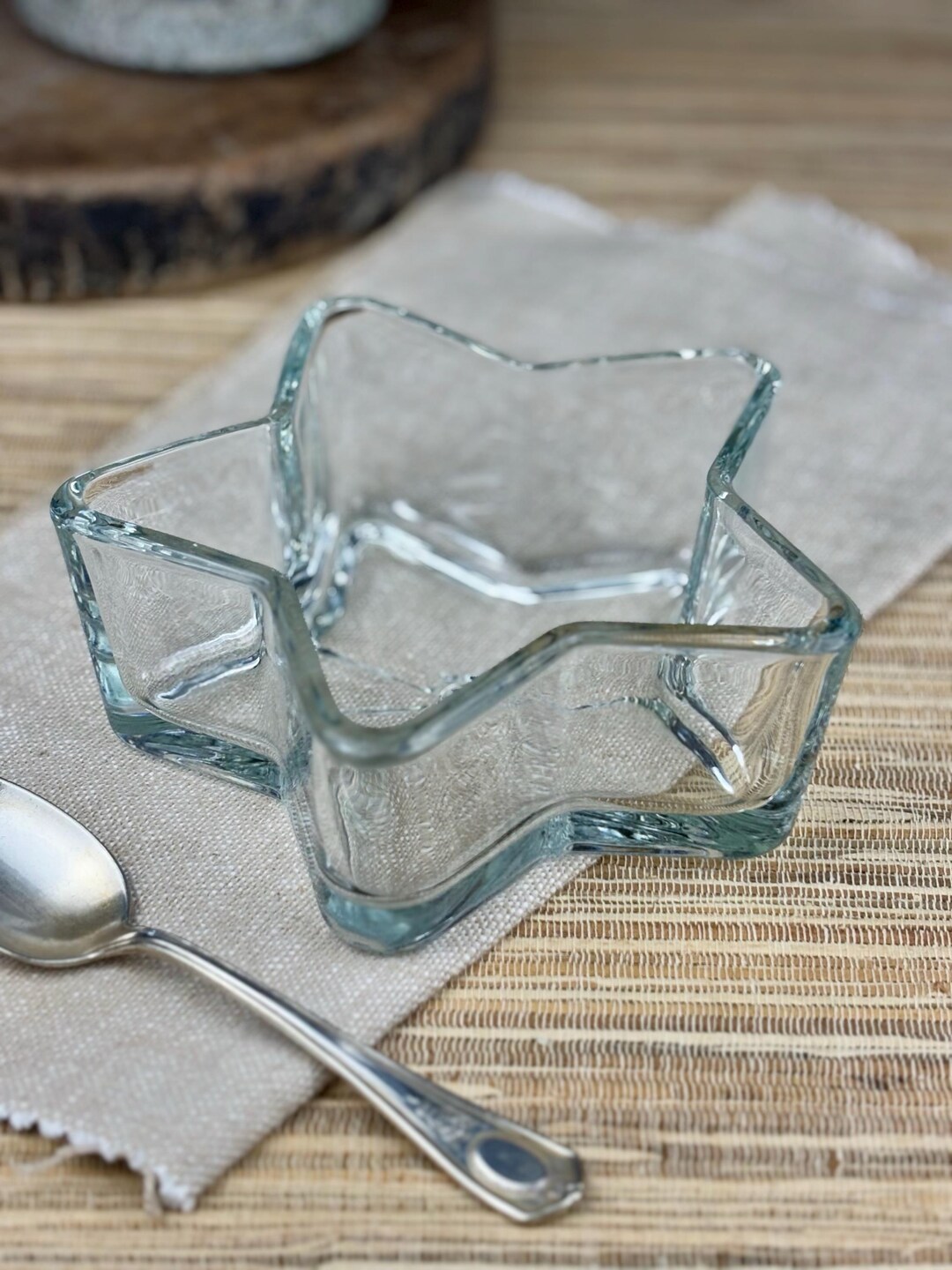 Libby Star Shaped Clear Glass Decorative Bowl - Etsy