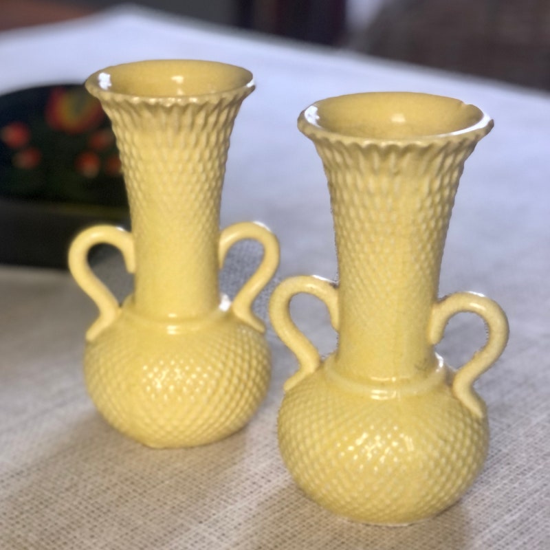 Yellow Vases - Etsy