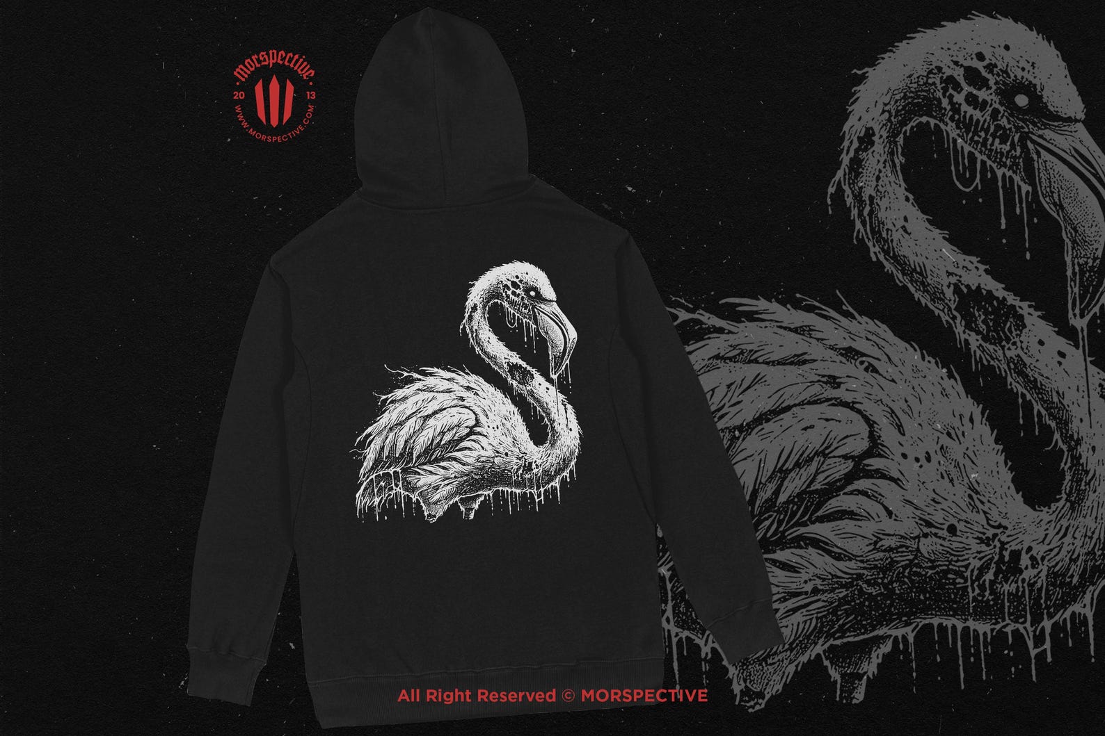 10 Bundle Dark Art Flamingo Bird Gothic Scary Horror Animal Tattoo ...