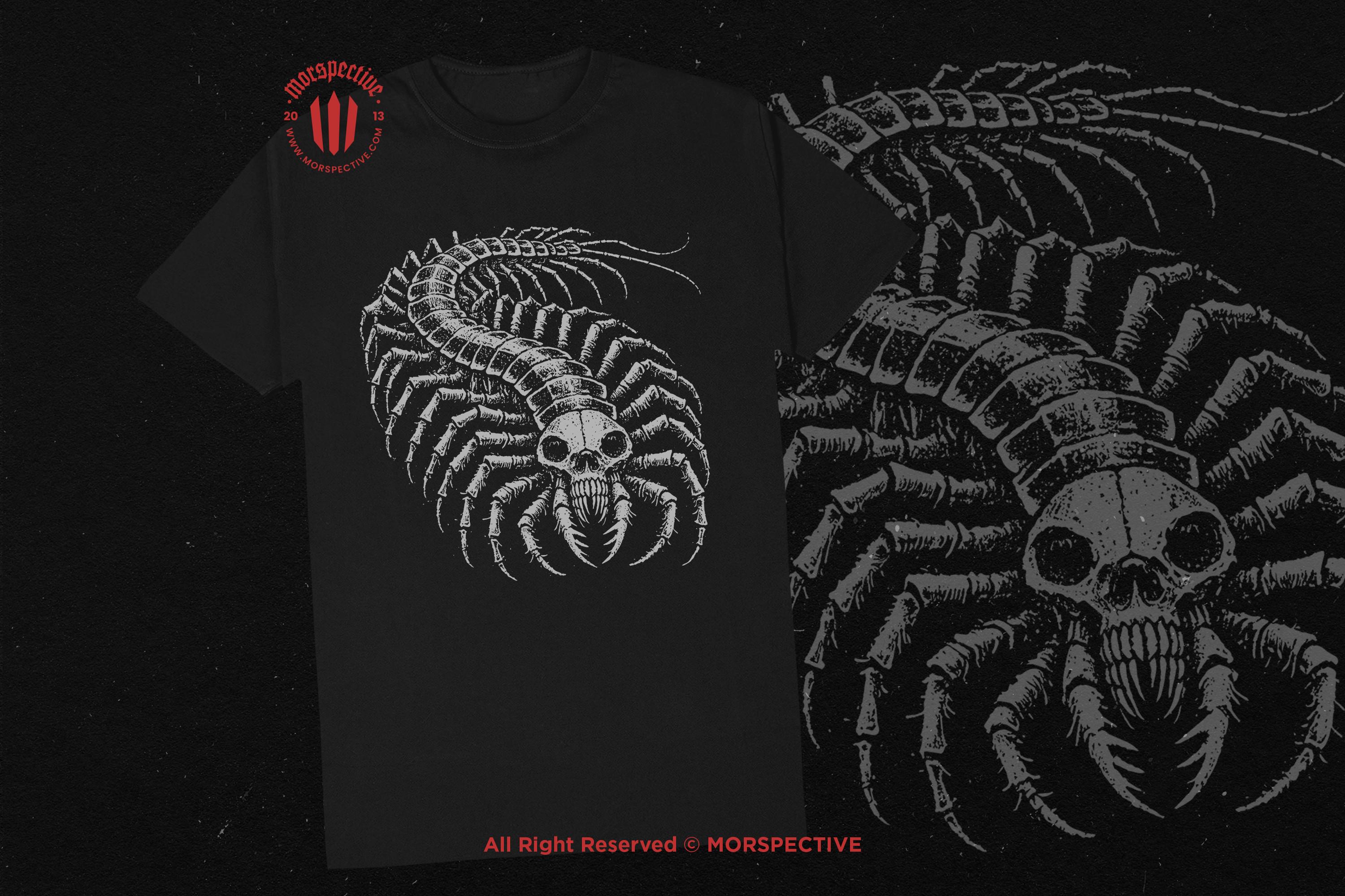 10 Bundle Dark Art Centipede Insects Gothic Skull Horror Tattoo Clipart ...